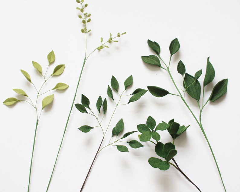 Foliage, Greenery, Filler, Vine, Leaf, Bouquet, Felt Flower, Wedding ...