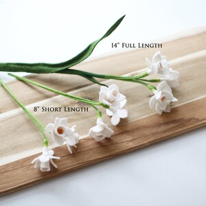 Felt Paperwhite Narcissus, December Birth Flower, Paperwhite, Felt ...
