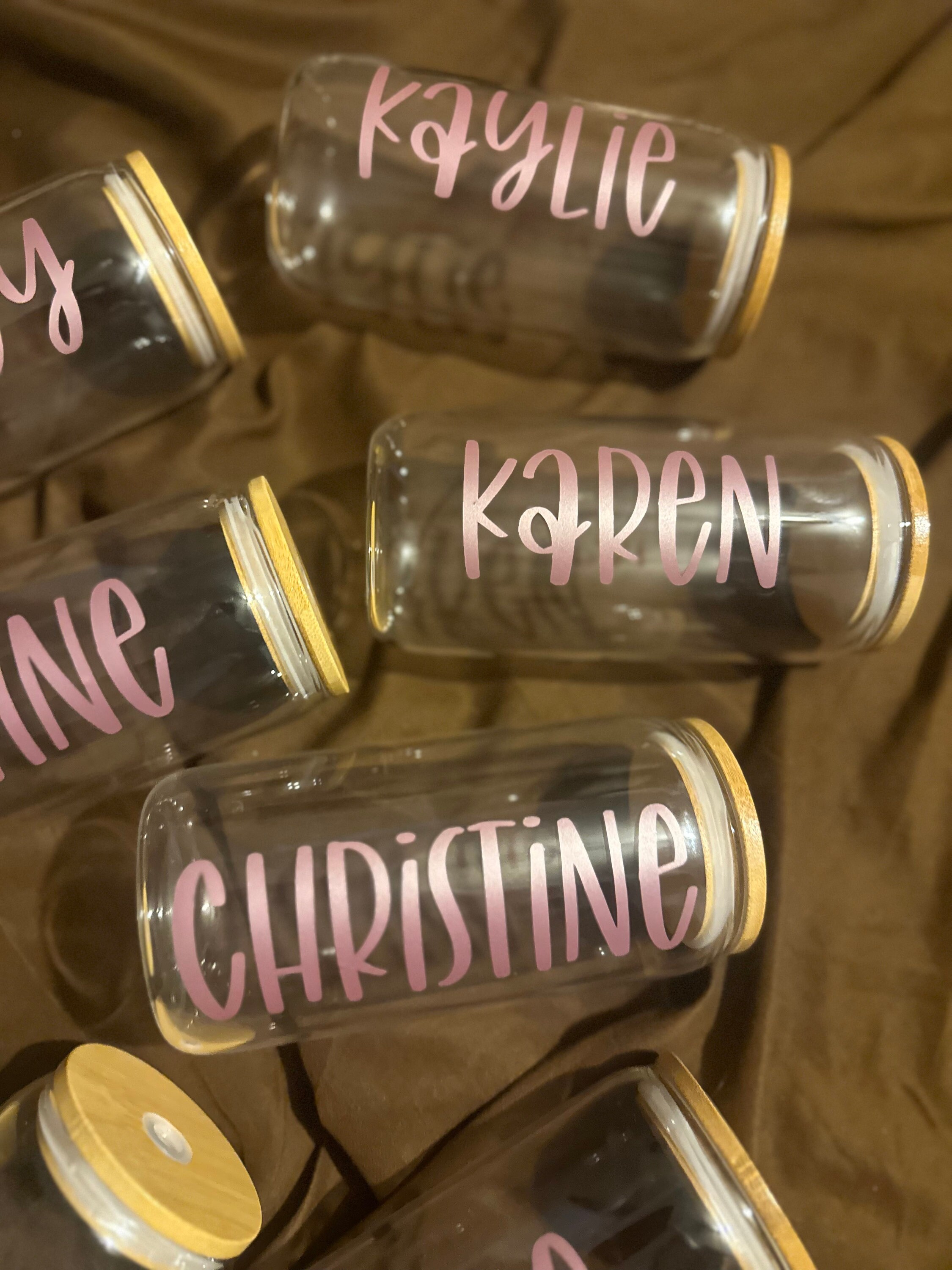 Glass Tumblr | Custom Glass Tumblr | Personalized Ice Coffee Cup - Etsy