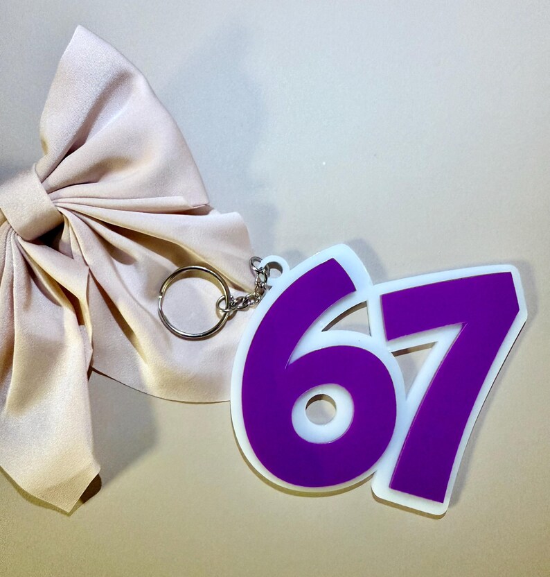 67 Meme Keychain | Teen Slang Party Favor - Etsy