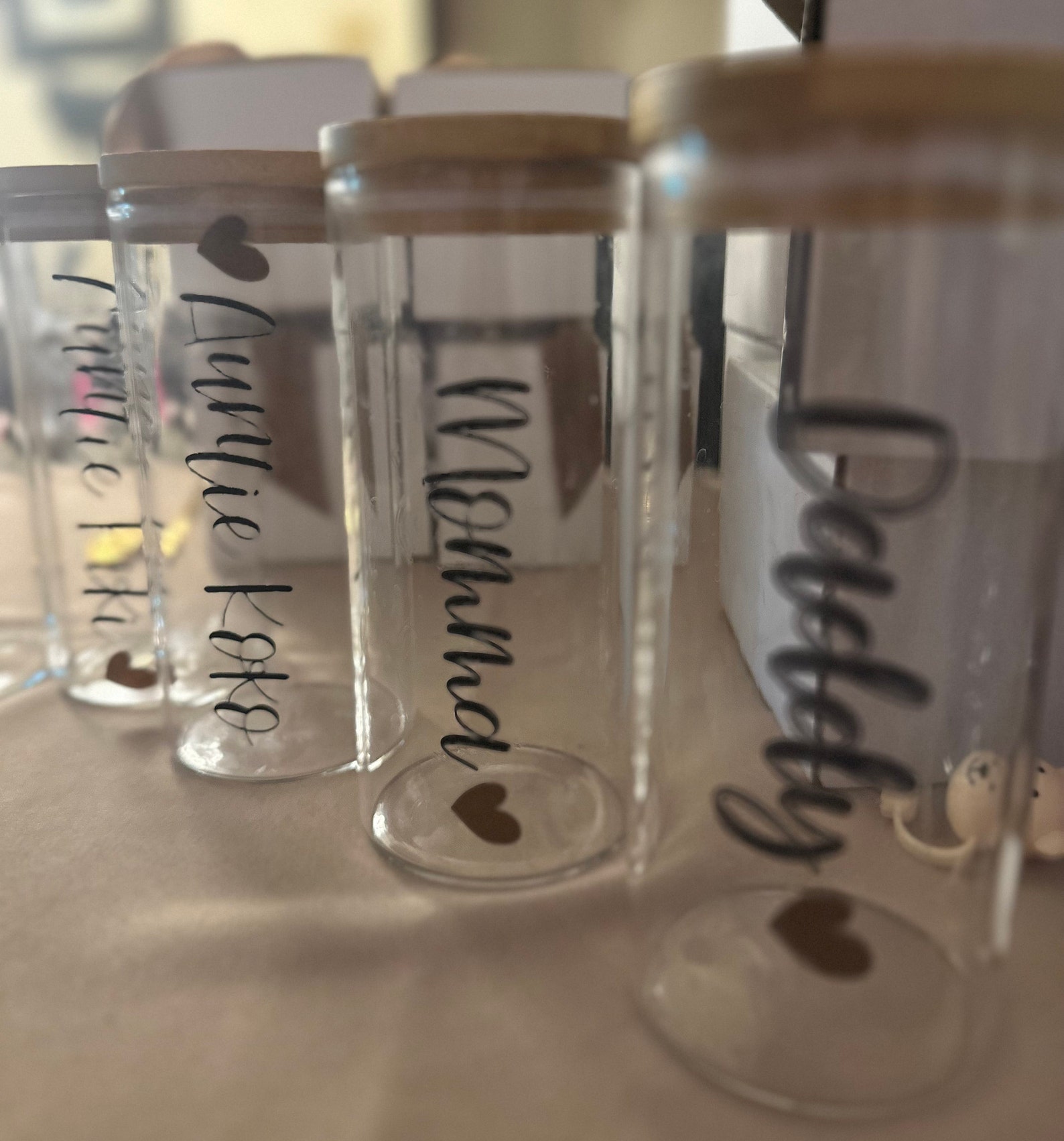 Glass Tumblr | Custom Glass Tumblr | Personalized Ice Coffee Cup - Etsy