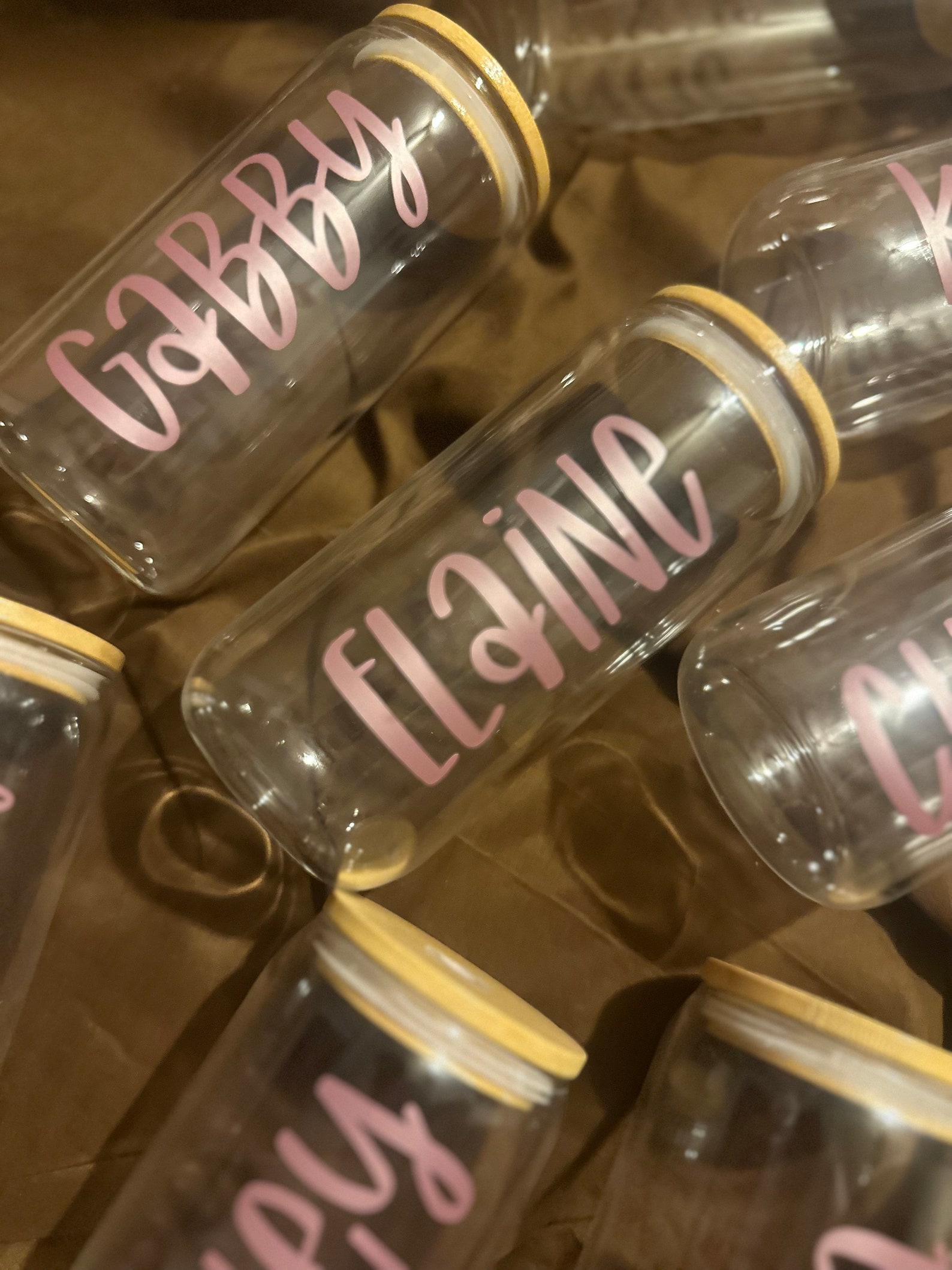 Glass Tumblr | Custom Glass Tumblr | Personalized Ice Coffee Cup - Etsy