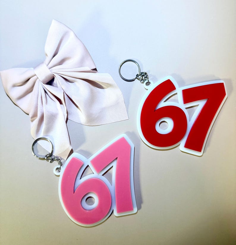 67 Meme Keychain | Teen Slang Party Favor - Etsy