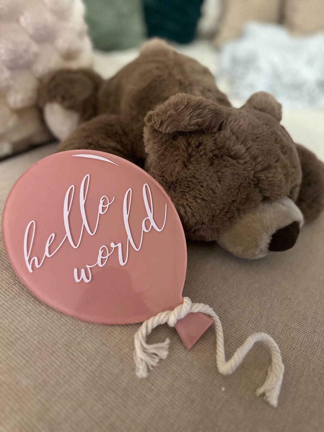 Large Balloon Milestone Markers | Baby Monthly Milestone Signs ...