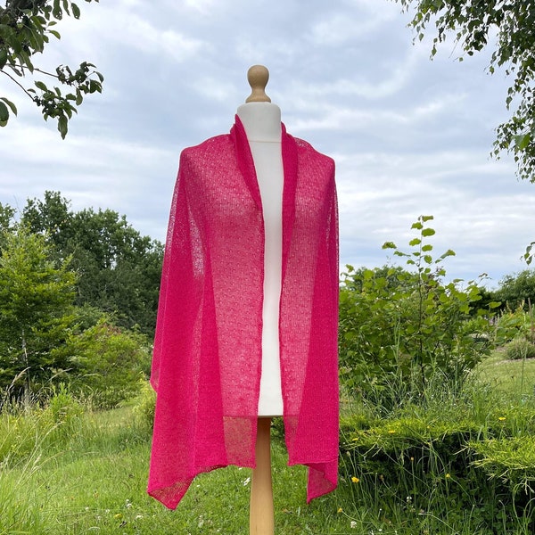 Pink Shawl - Etsy