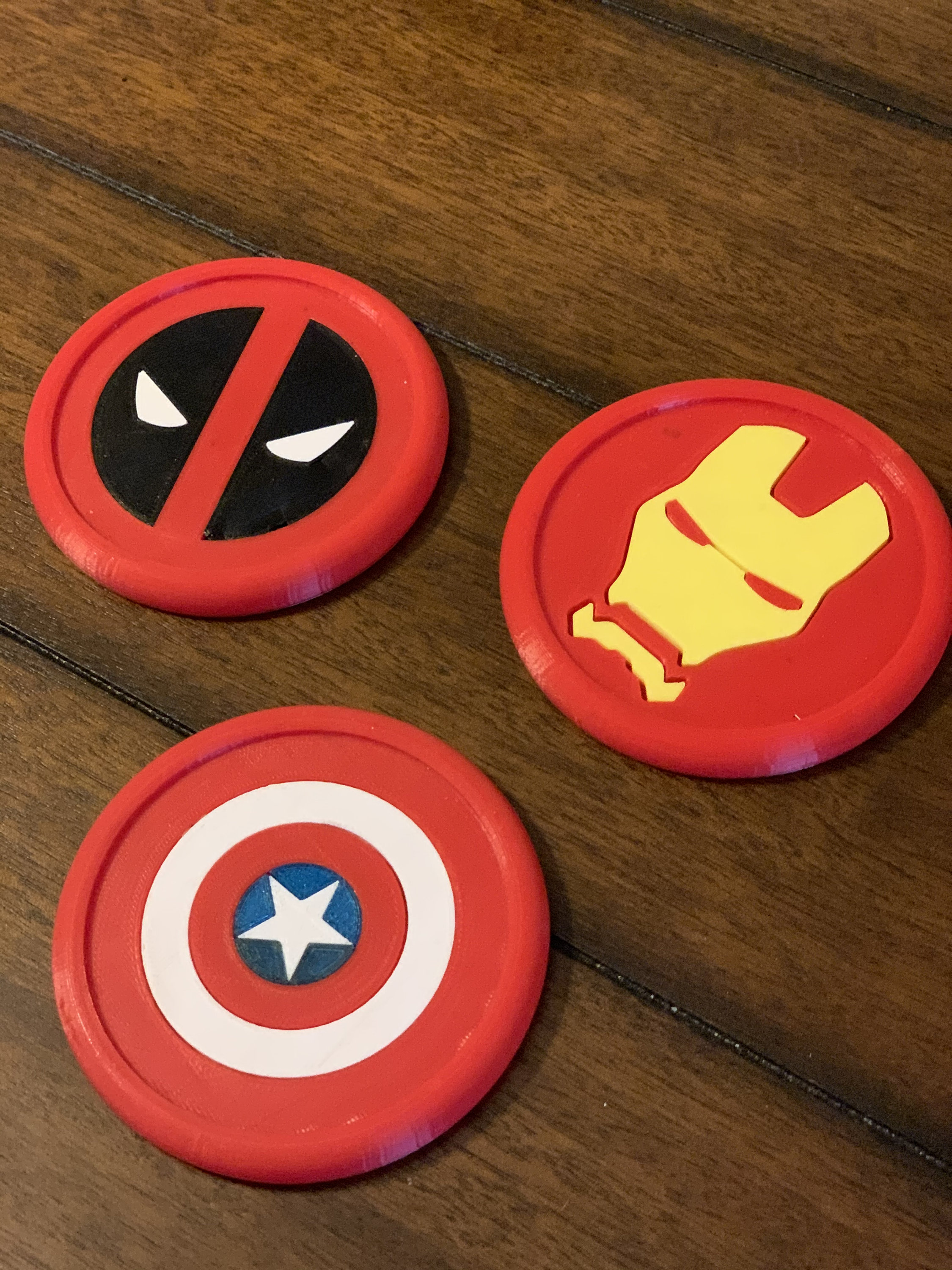 3D Printed Superhero Coasters - Etsy