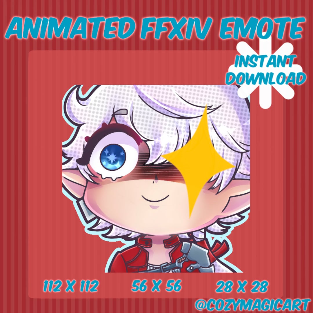 ANIMATED Alisaie FFXIV Emote | Twitch | Discord | Youtube | Streaming ...