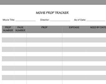 Movie and Tv Tracker Spreadsheet - Etsy