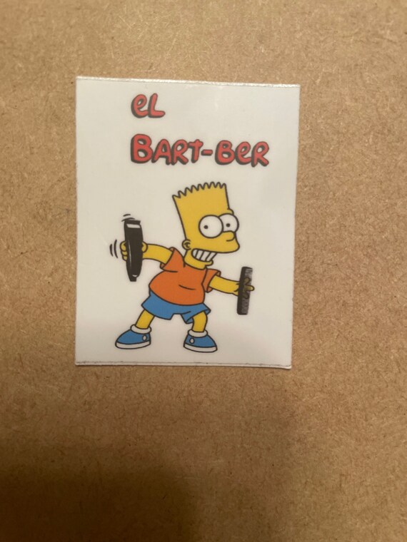Bartber Sticker Bart Simpson Barber Sticker Barber - Etsy