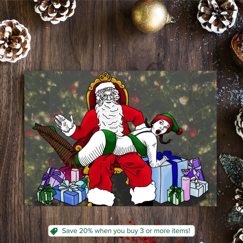 Sexy Christmas Card Etsy
