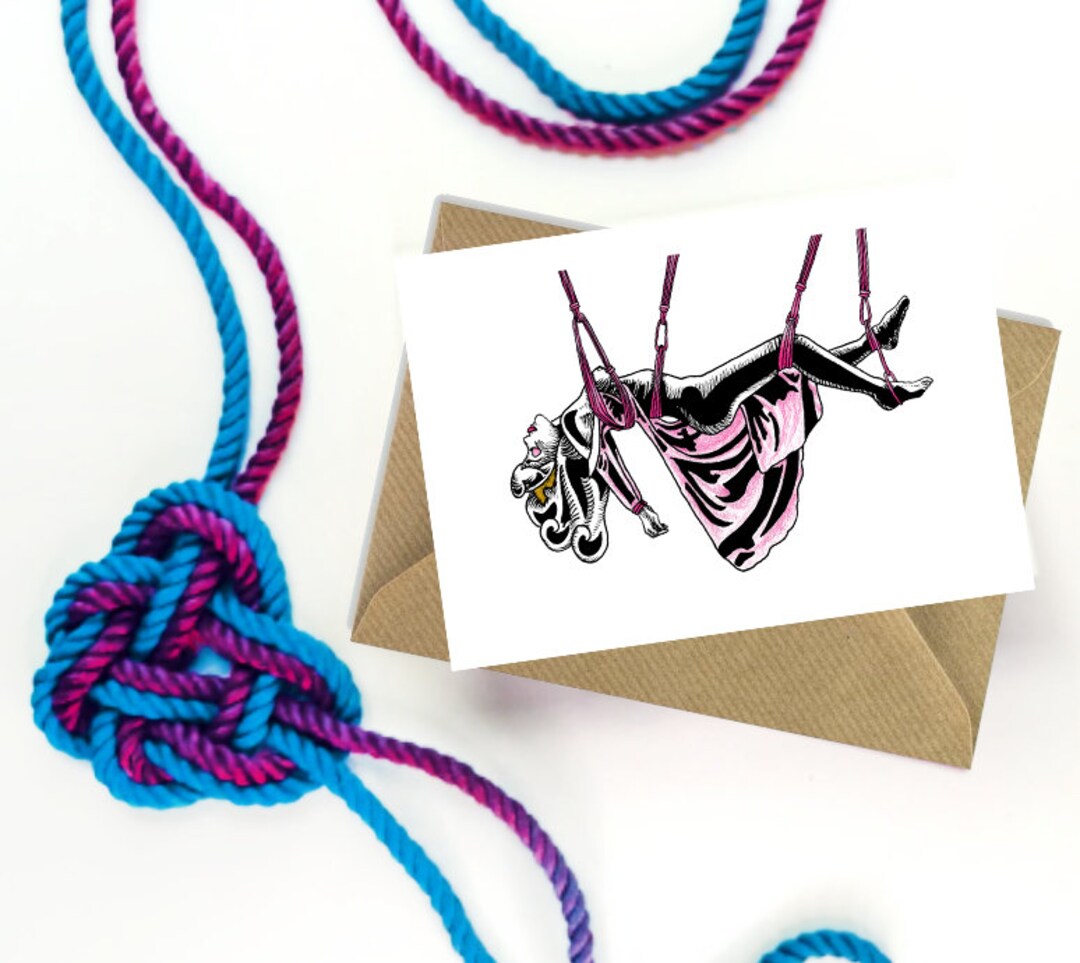 Aurora Sleeping Beauty Shibari Greetings Card A6 - Etsy