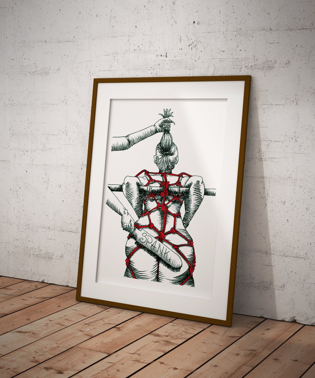 Spank Shibari Art Print LIMITED EDITION A3 A2 A1 A0 - Etsy