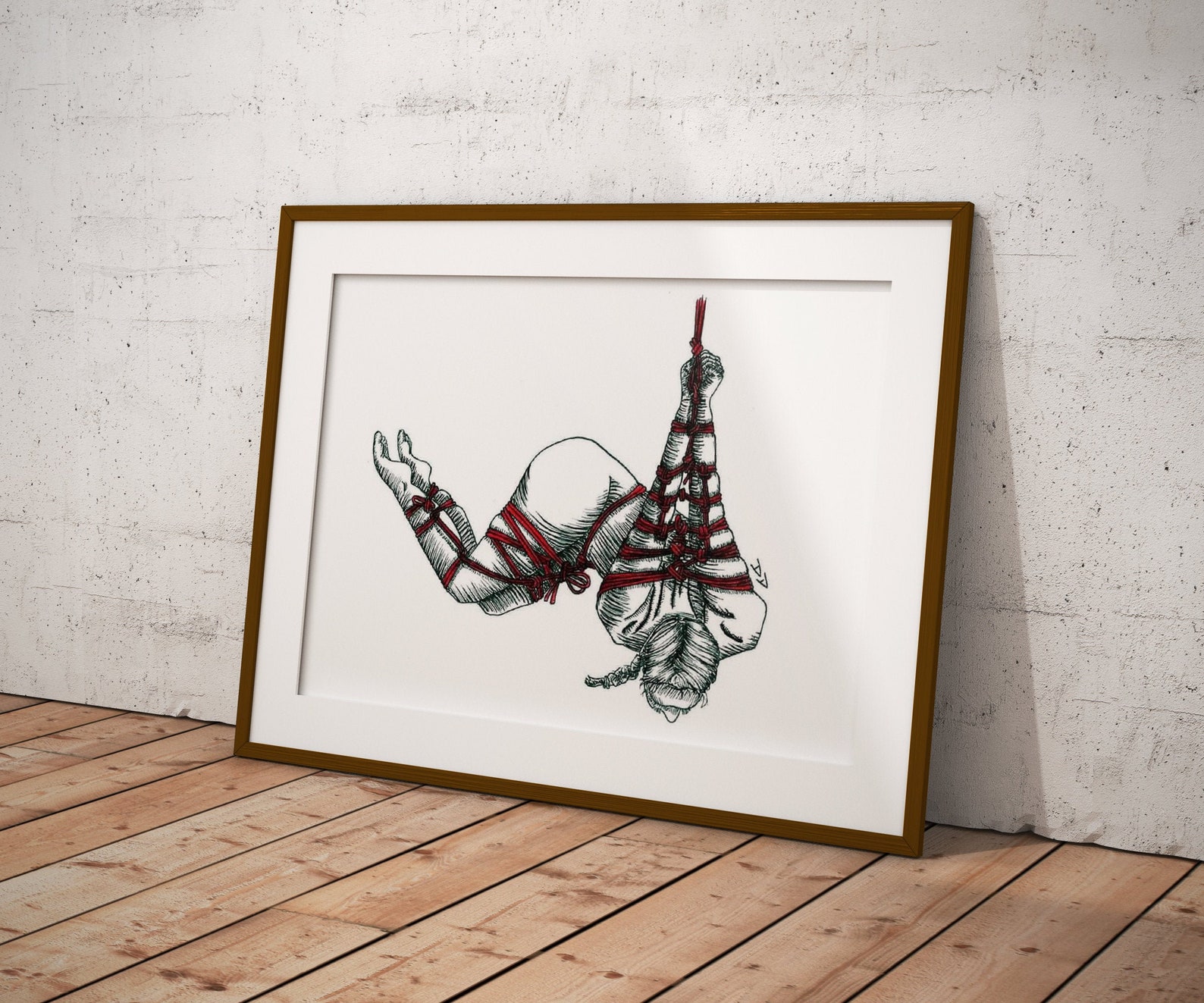 Arm Bind Shibari Art Print LIMITED EDITION A3 A2 - Etsy Australia