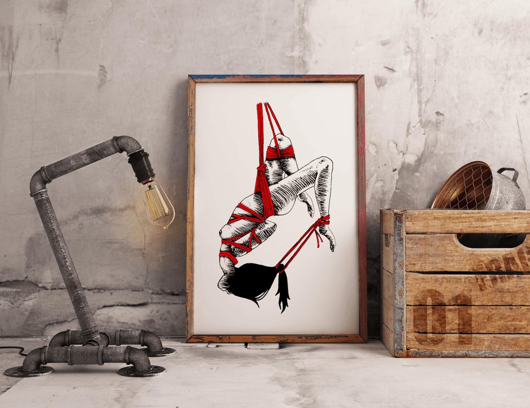 Suspension | Shibari Art Print | *LIMITED EDITION* | A4 - Etsy