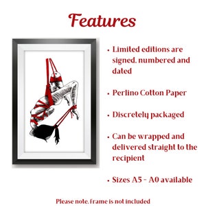 Suspension Shibari Art Print *LIMITED EDITION* A4 - Etsy