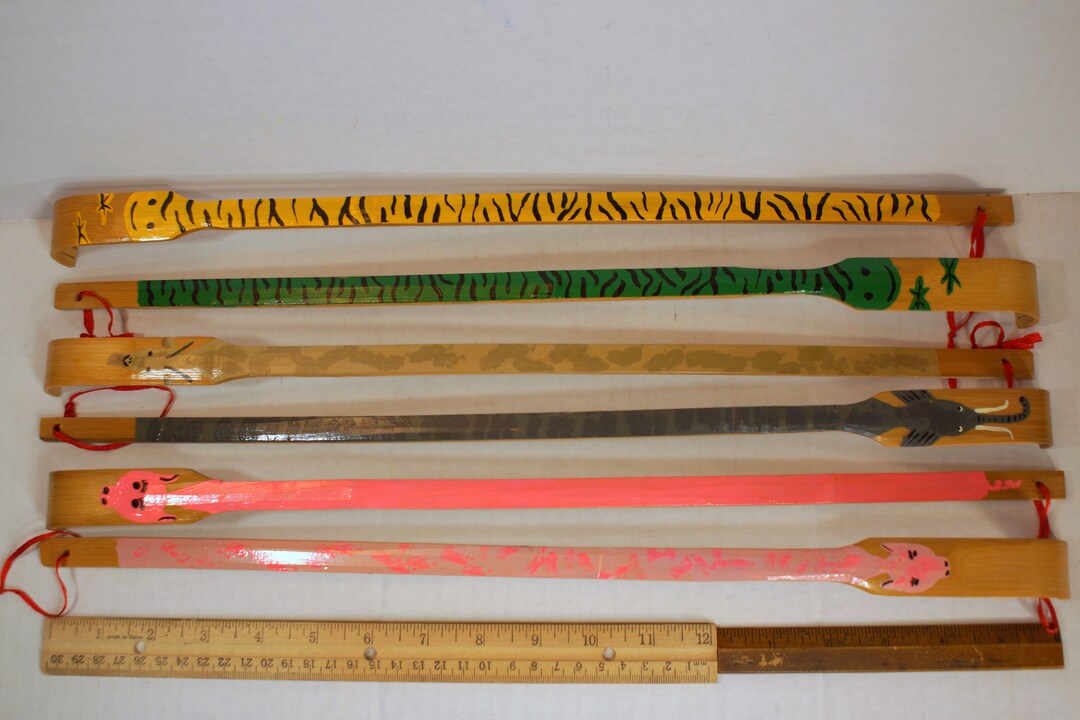 Back Scratcher - Animal - Designs - Bamboo - Hand-painted *multipe ...
