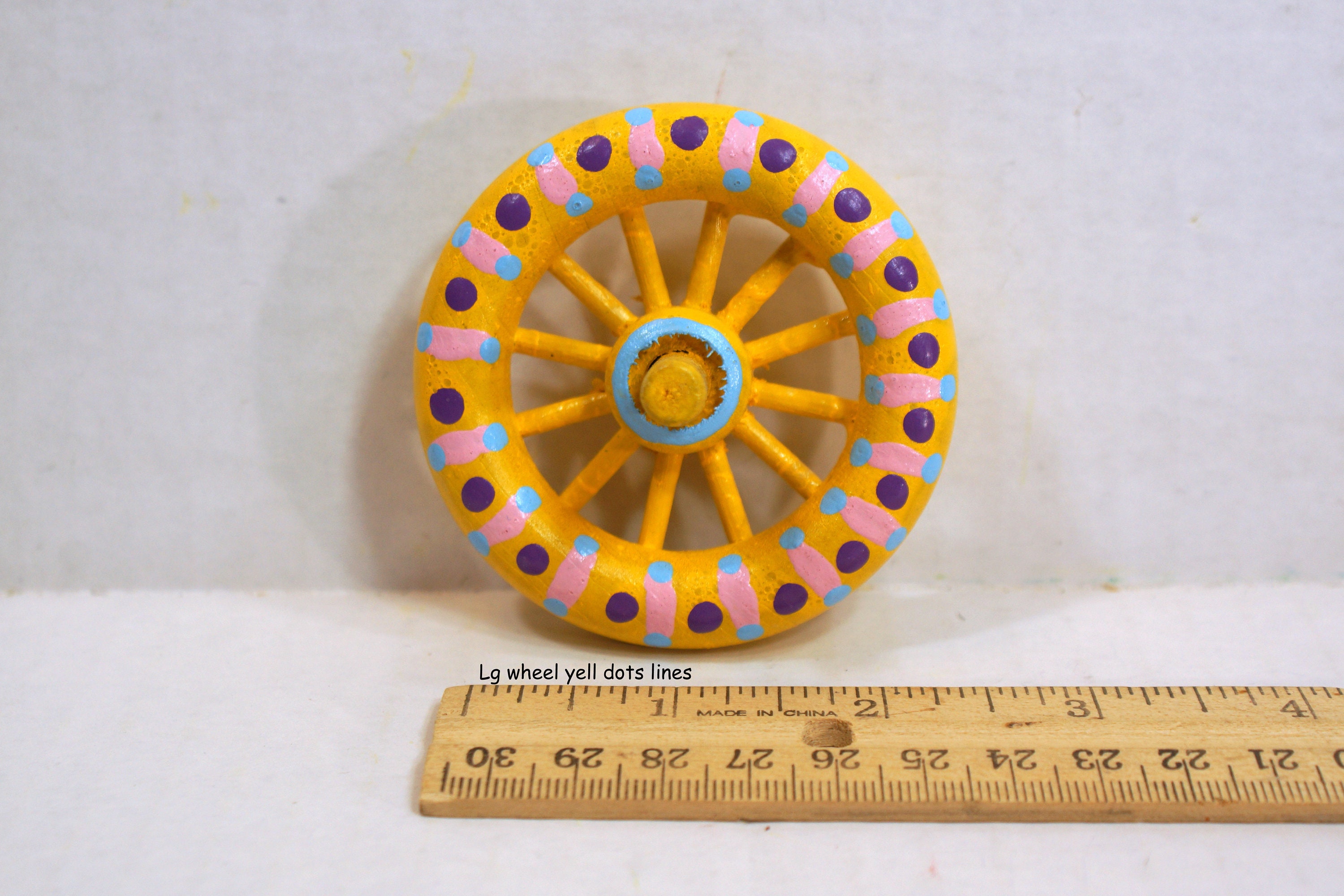 TOPS Handmade Wooden Spinning Tops Large Wheel Shape - Etsy