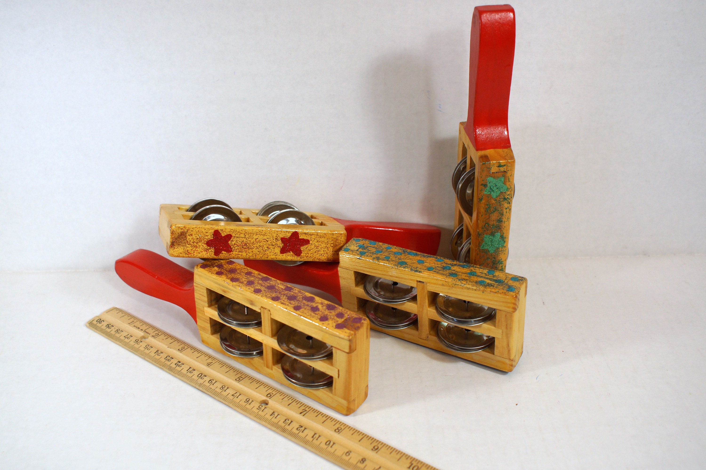 Musical Wooden Jingle Stick Sounds Like Tambourines - Etsy