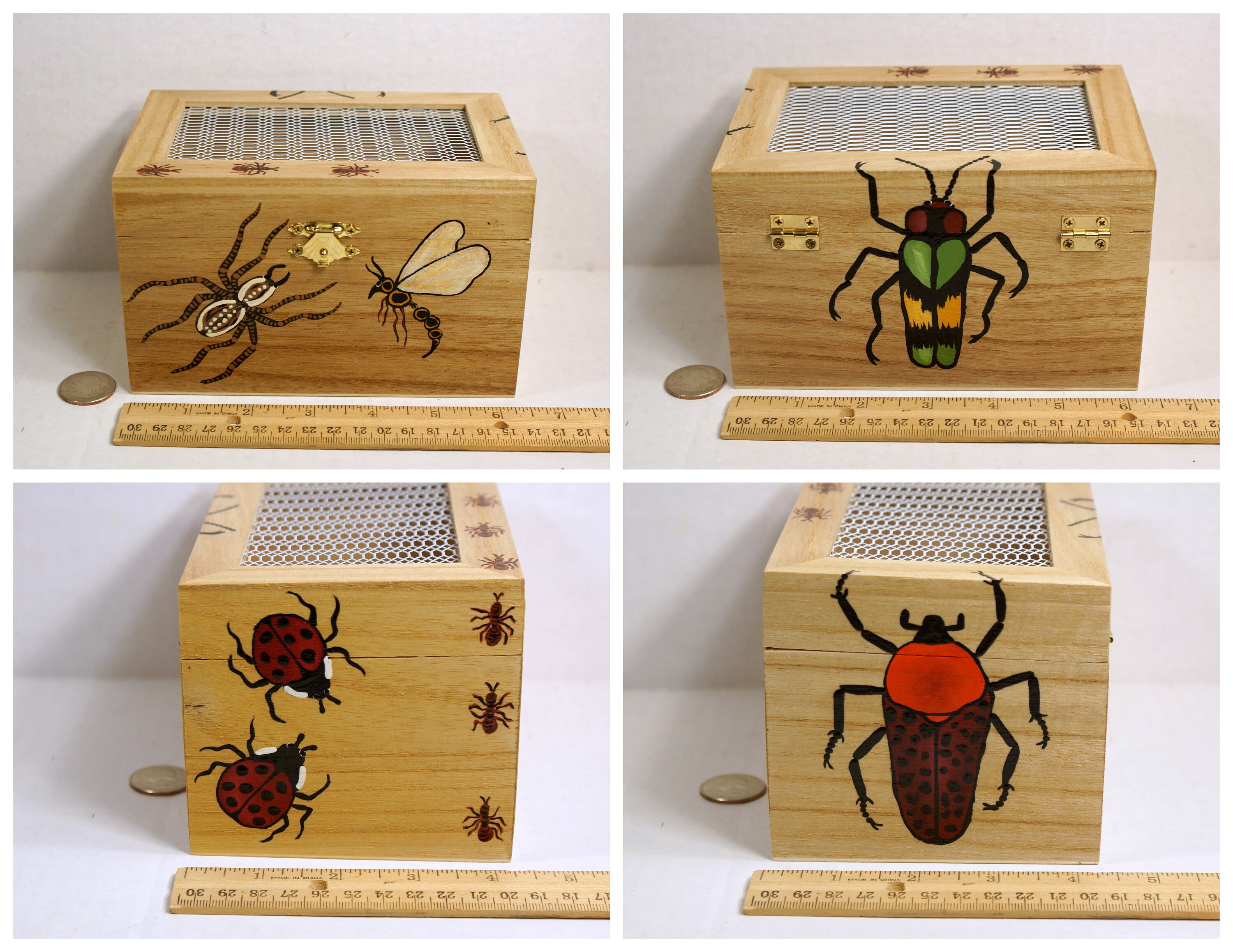 Bug Box Lg Critter Cage Insect Catcher Screened Bug Box | Etsy