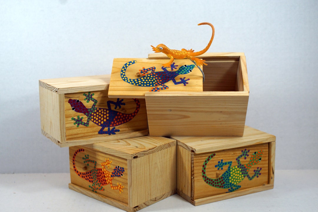 Gecko Box Surprise Mystery Practical Joke Prank Box - Etsy