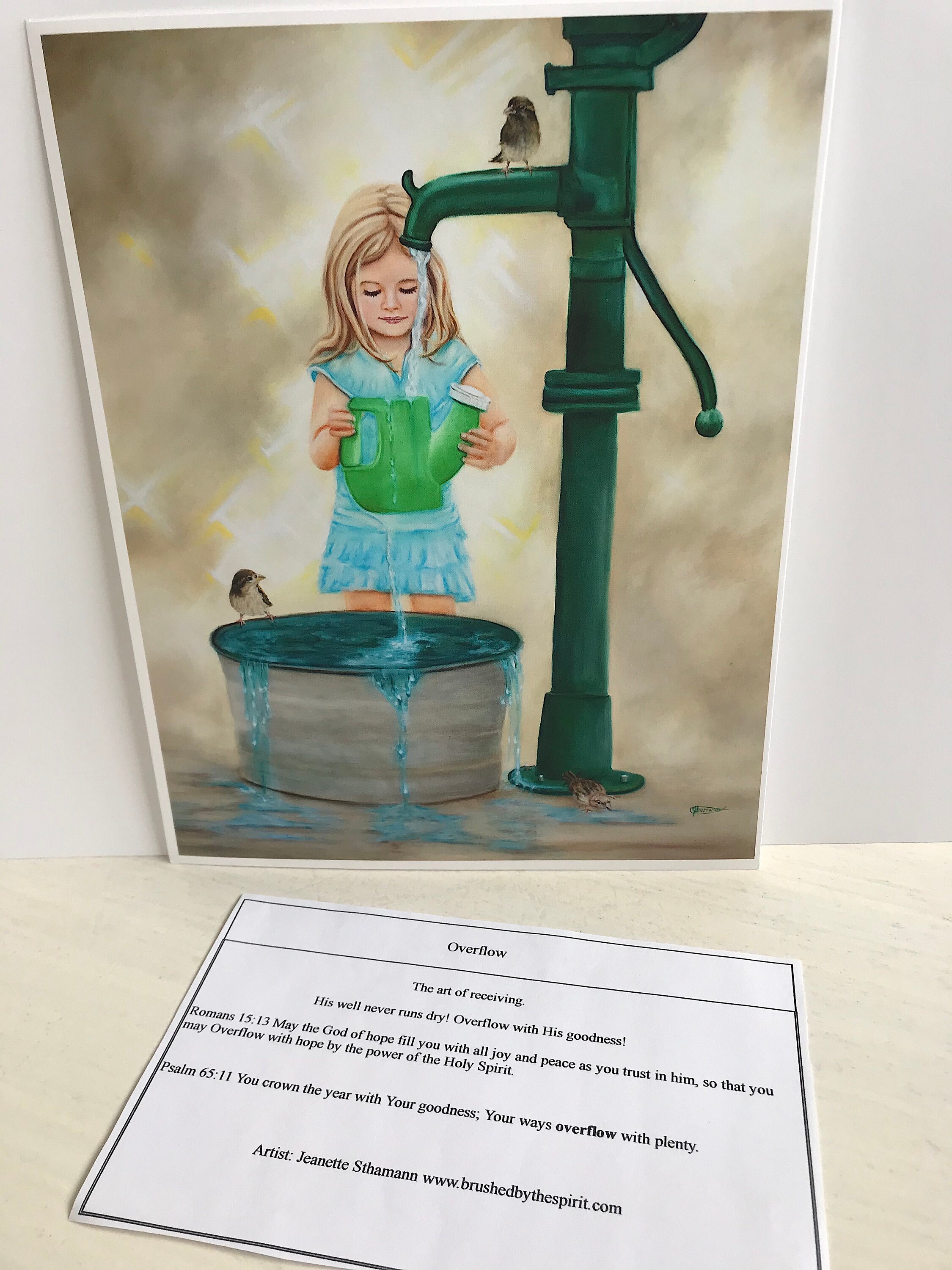 Overflow Prophetic Art Children's Art Fine Art Christian Art Girls Room ...