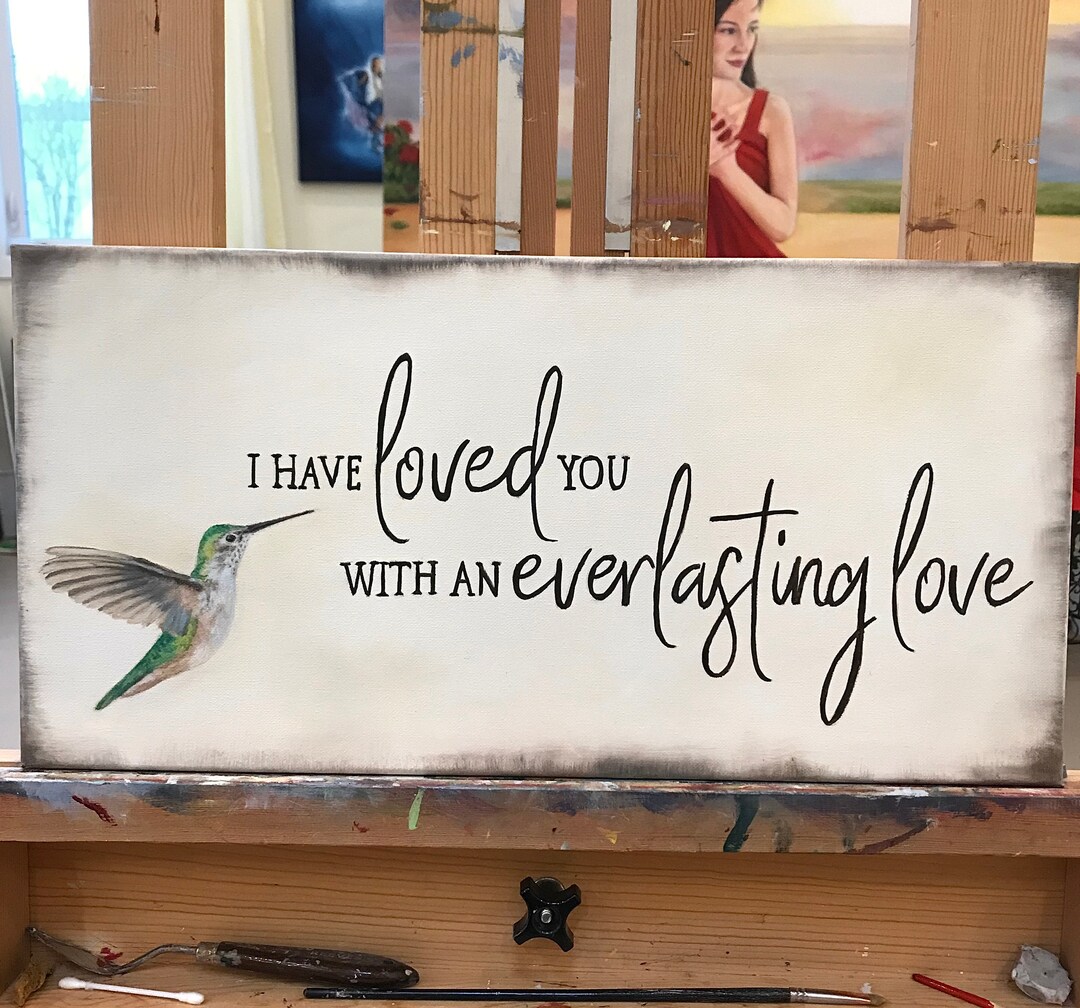 Custom 10x20 Hand Painted Canvas Sign - Hand Painted Scripture ...