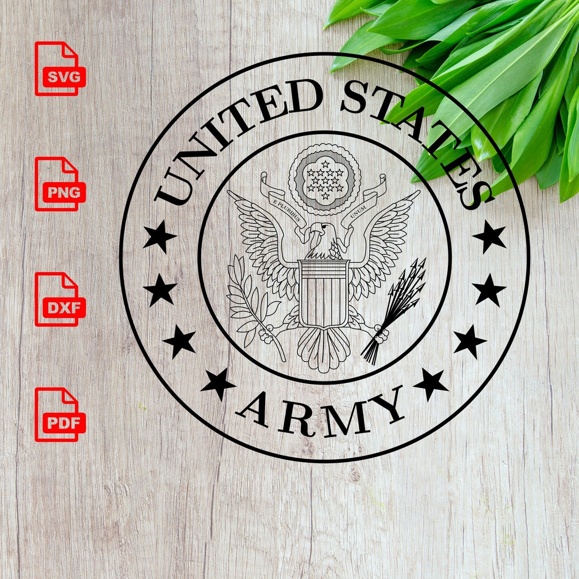 US Army Seal Detailed | Svg Dxf Png Pdf | United States | Army ...