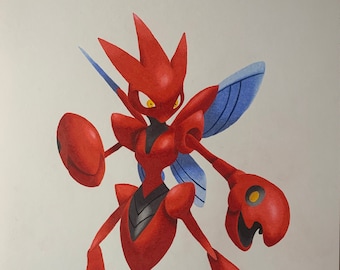 Scizor Art - Etsy