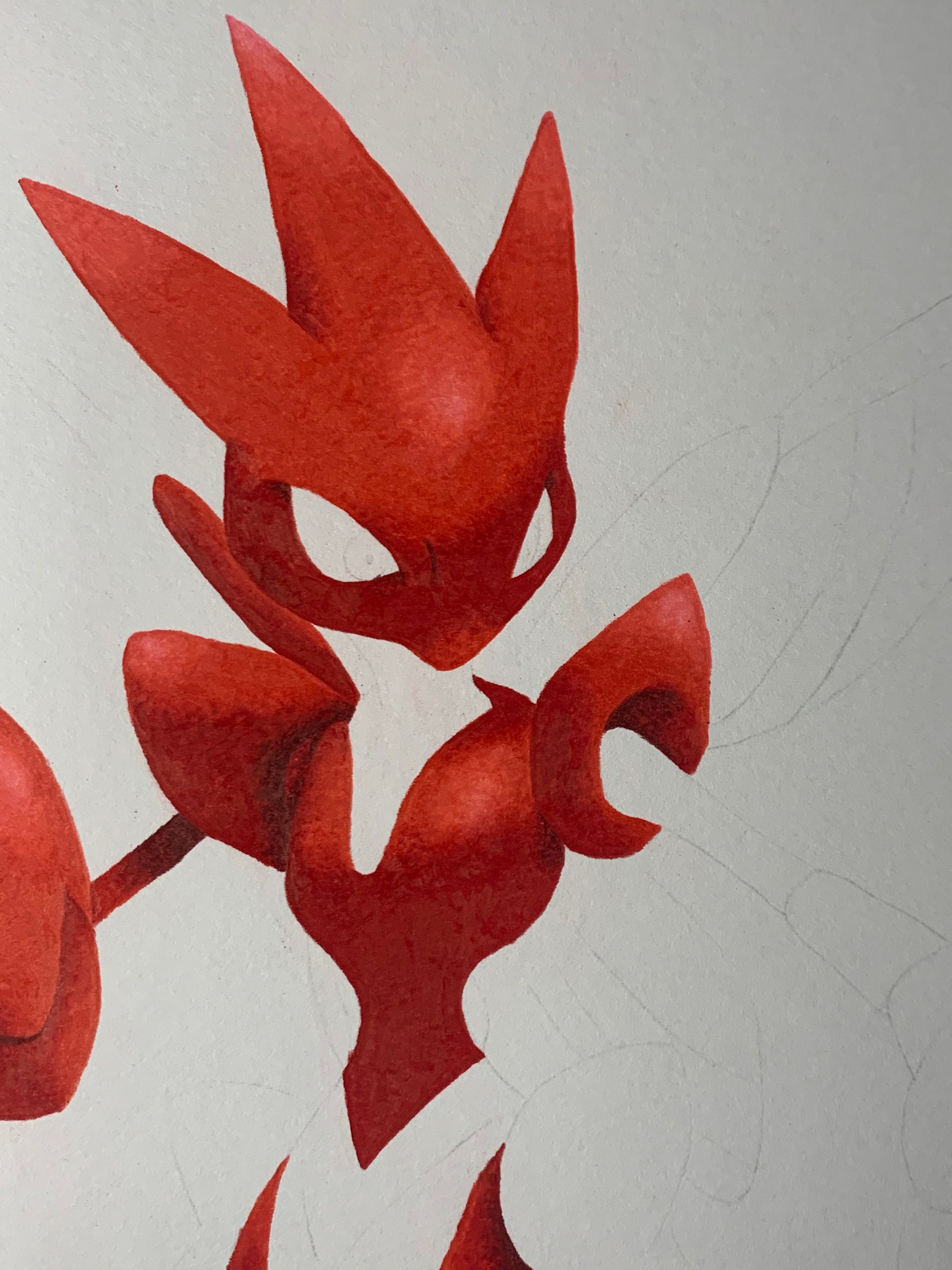 Pokemon Scizor Original Colored Pencil Art Piece - Etsy