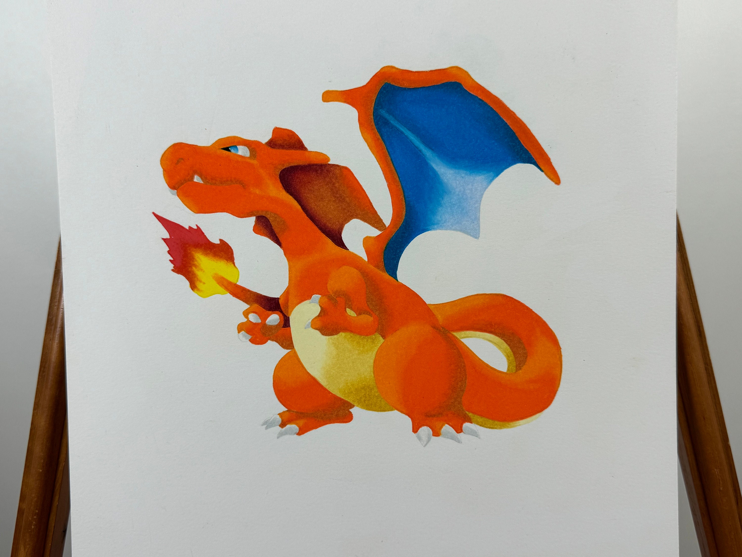 Pokémon Charizard Original Premium Colored Pencil Art Piece - Etsy