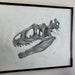 Dinosaur Allosaurus Skull Original Premium Graphite Sketch Art Piece - Etsy