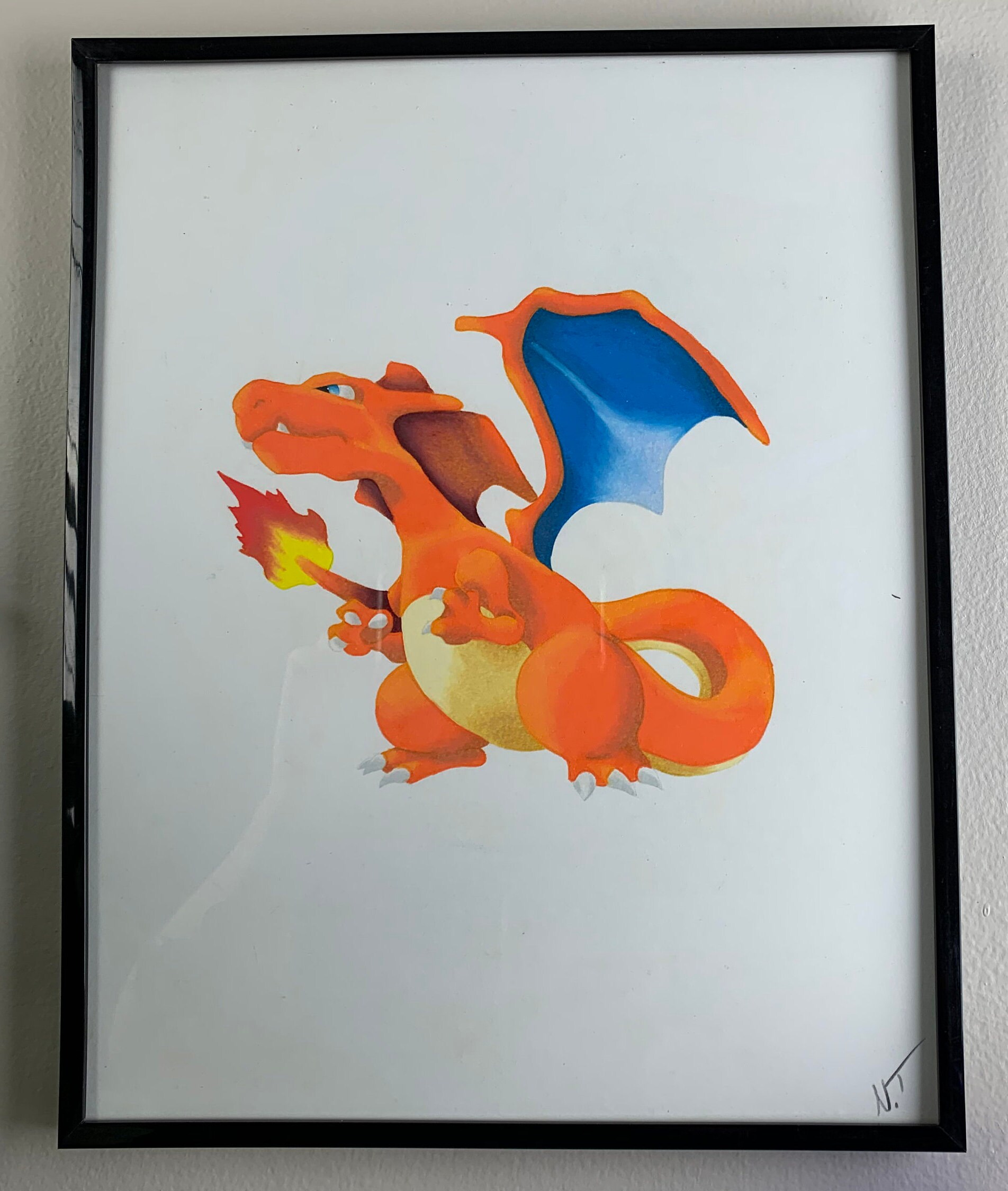 Pokémon Charizard Original Premium Colored Pencil Art Piece - Etsy