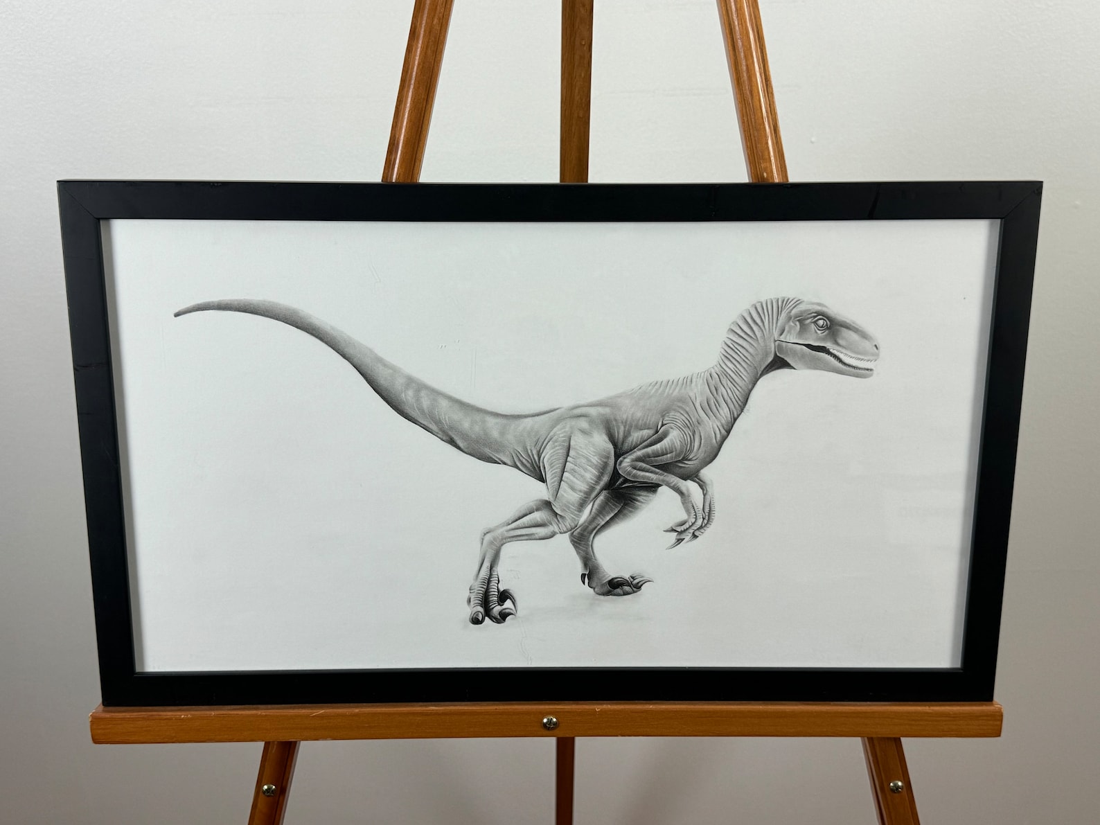 Dromaeosaur Raptor Original Graphite Art Piece - Etsy
