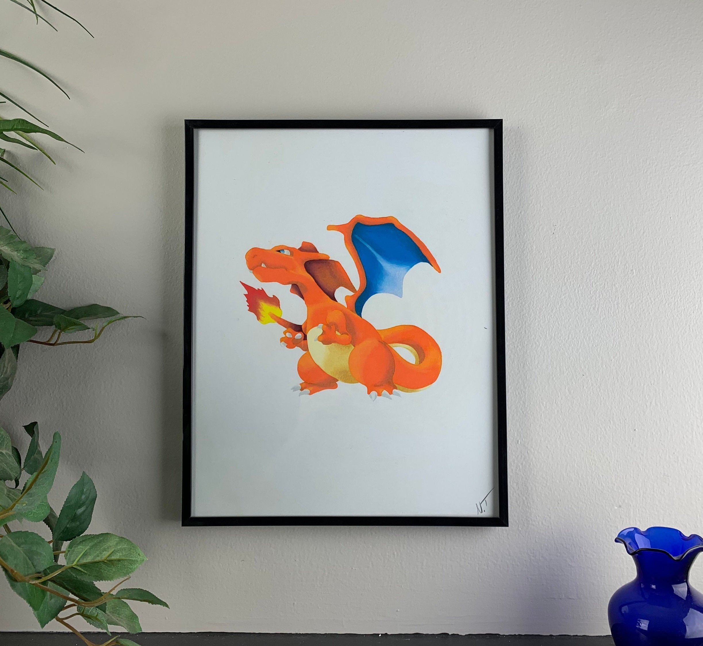 Pokémon Charizard Original Premium Colored Pencil Art Piece - Etsy