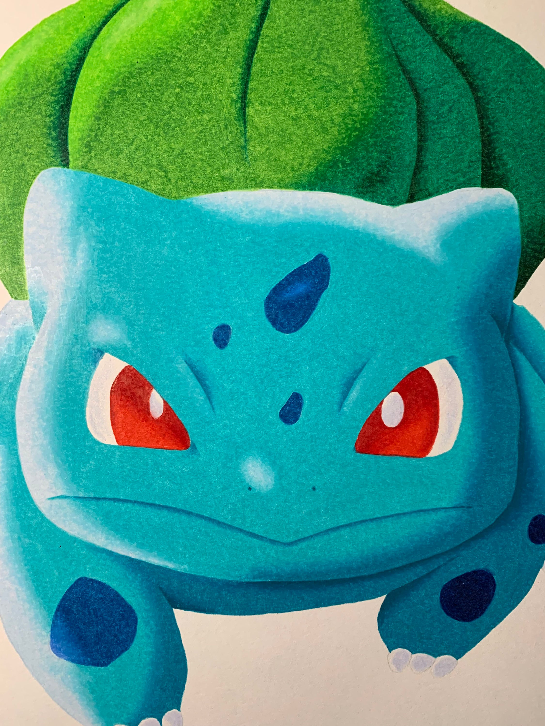 Pokémon Bulbasaur Original Colored Pencil Art Piece - Etsy