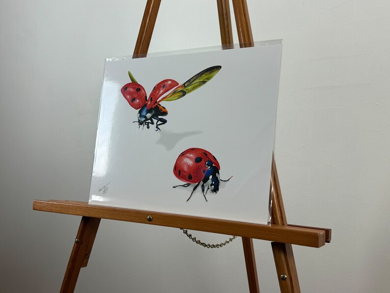Ladybug Portrait Original Art Print - Etsy