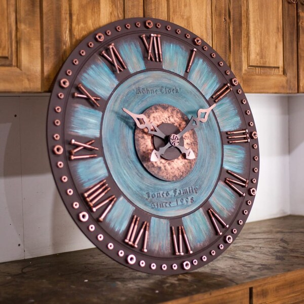 Blue Wall Clock - Etsy Australia