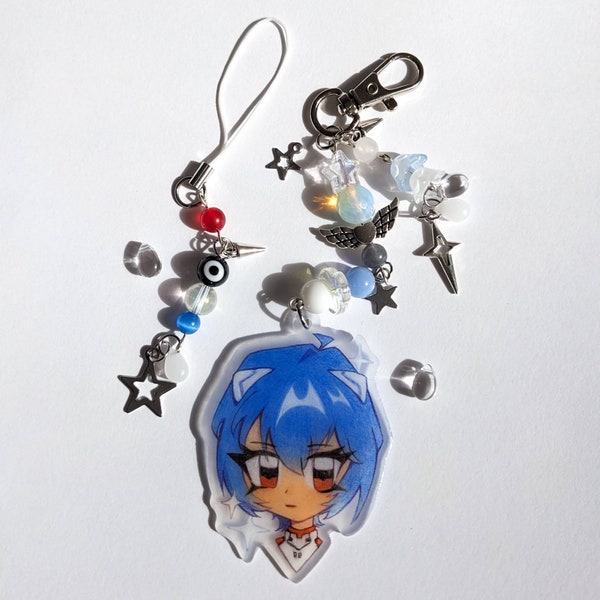 Anime Keychain - Etsy