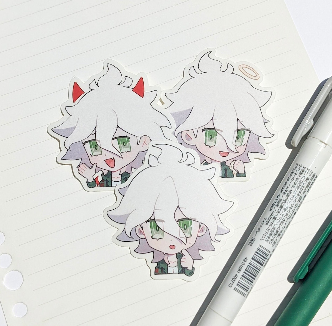 Nagito Komaeda Danganronpa 2 Sticker Pack Vinyl - Etsy