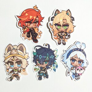 Genshin Impact Natlan Stickers Mualani Kinich Kachina Xilonen Mavuika ...