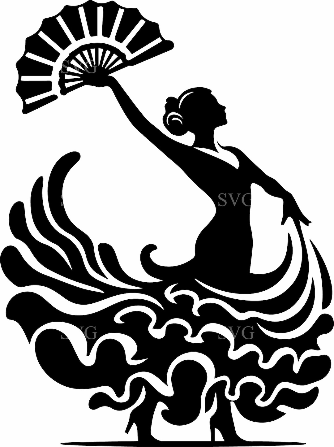 8 Flamenco Dancer SVG – 8 Spanish Silhouette Cut File – Cricut Design ...