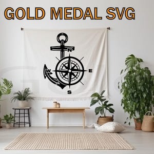 Compass Anchor Svg Scene Nautical Sailor Pirate Wind Rose Shirt Sailing ...