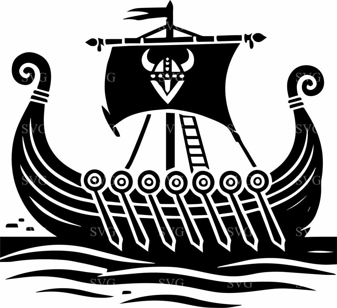 8 Viking Ship SVG, Nordic Longboat Cut File (digital Download) - Etsy