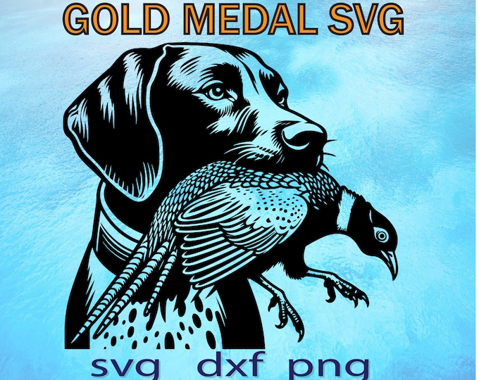 German Pointer Svg Shorthaired Pheasant Hunting Svg Dog Face PNG DXF ...