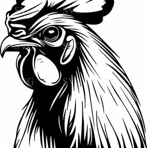 10 Rooster SVG Cut File, Farm Animal Silhouette for Cricut and Laser ...