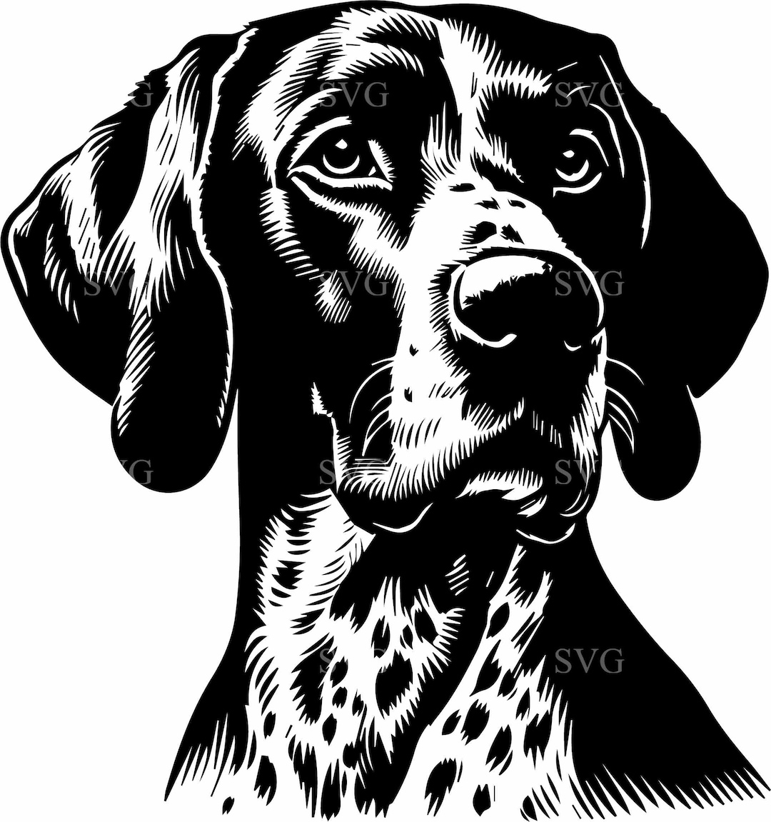 Pointer Dog SVG, 4 Detailed Hunting Dog Silhouette Cut File, Outdoor ...