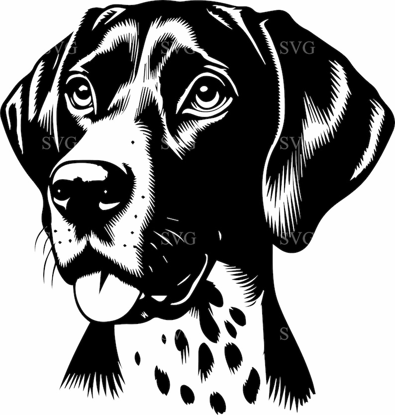 Pointer Dog SVG, 4 Detailed Hunting Dog Silhouette Cut File, Outdoor ...