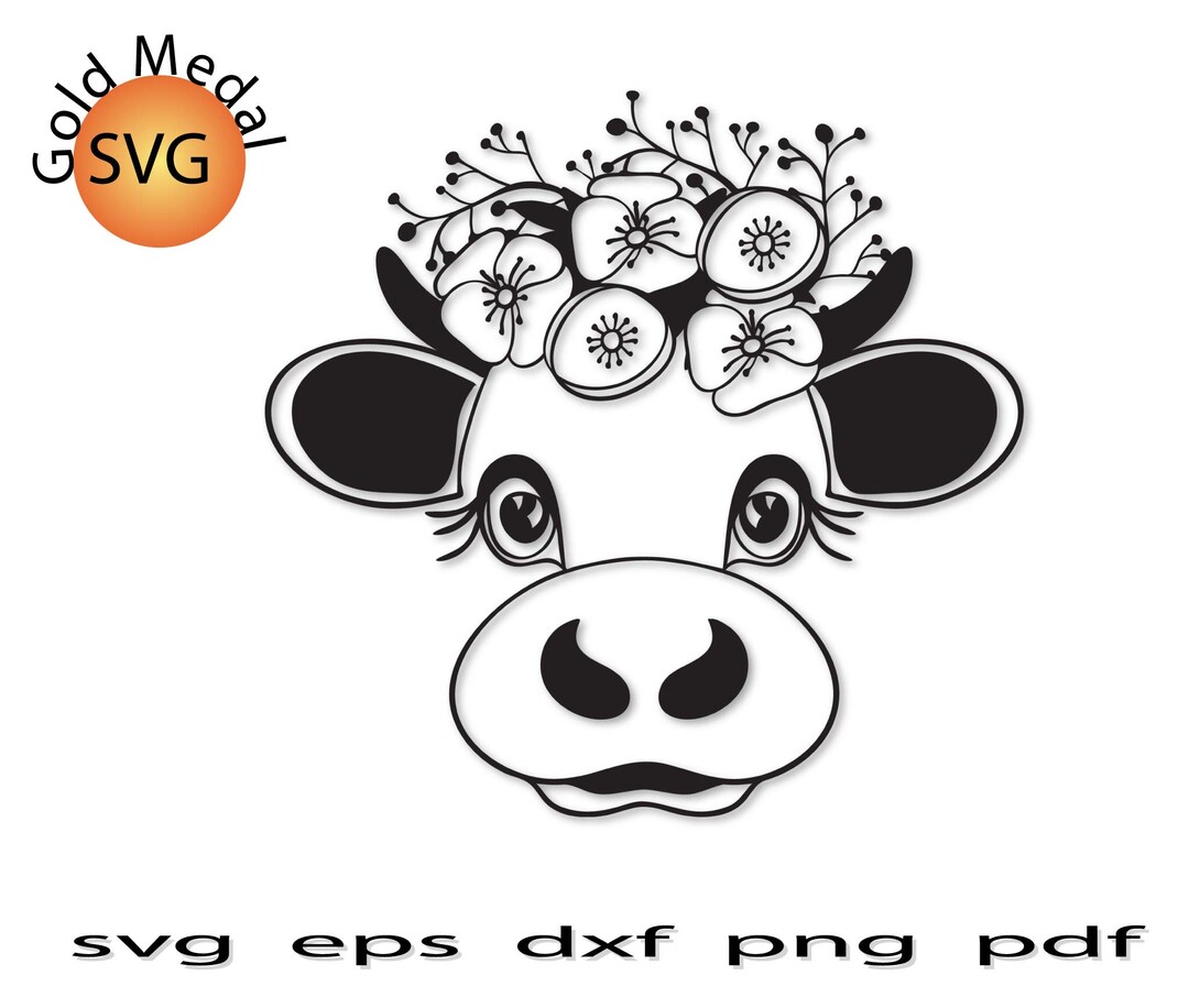 Bebé vaca svg, vaca svg, vaca linda svg, cara de vaca svg, animal de ...
