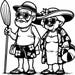 6 Senior Couple Beach SVG Cut File - 6 Fun Retired Couple in Vacation ...