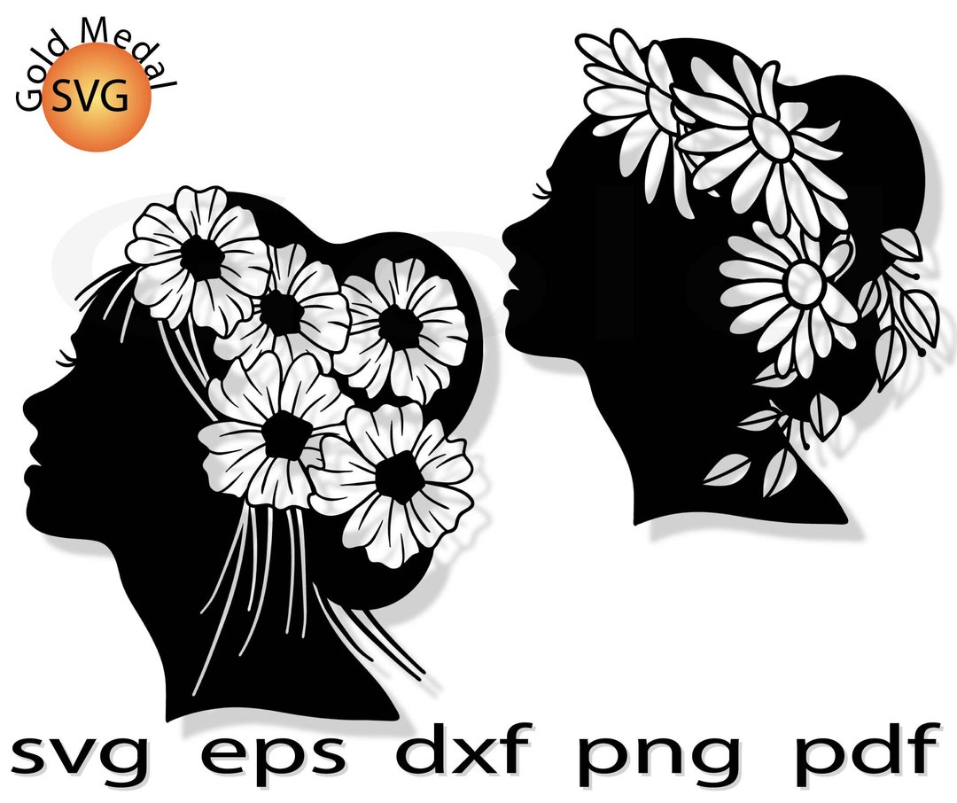 Woman Head Svg Woman Svg Woman Svg File Woman Silhouette - Etsy Hong Kong